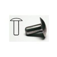 AN 455 AD 12-12, Hard 2117-T4 Aluminum Brazier Head Solid Rivet, 3/8" x ...
