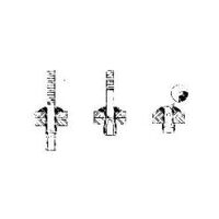 BACV-06-06 Aluminum Countersunk Monobolt Rivet, 3/16" Dia.